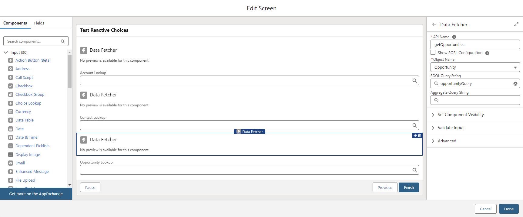 Creating Dependent or Filtered Lookups in Flow with Data Fetcher ...
