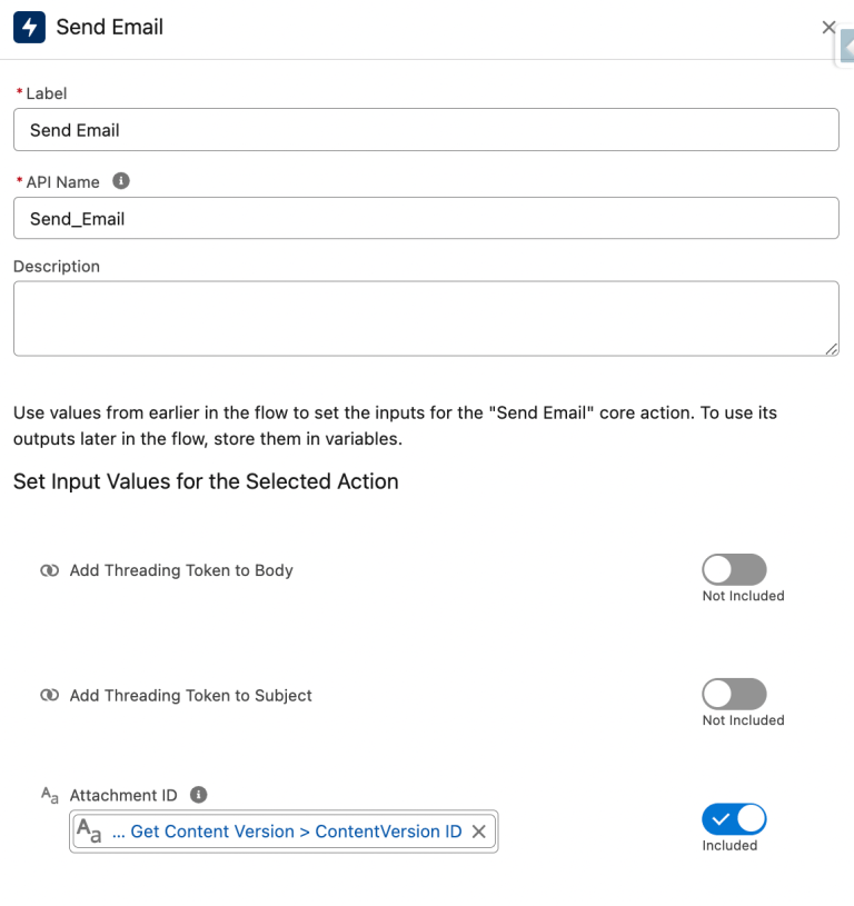 How To Attach Files Using the Flow Email Action in Salesforce ...