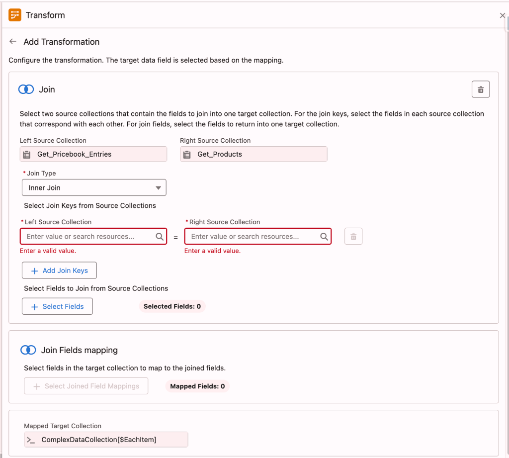 Display Product and Price Book Entry Fields in the Same Flow Data Table ...