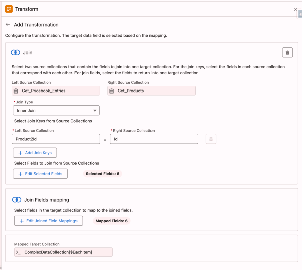 Display Product and Price Book Entry Fields in the Same Flow Data Table ...